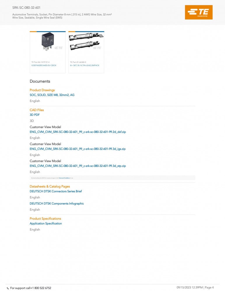 SRK-SC-080-32-601 technical document page 4