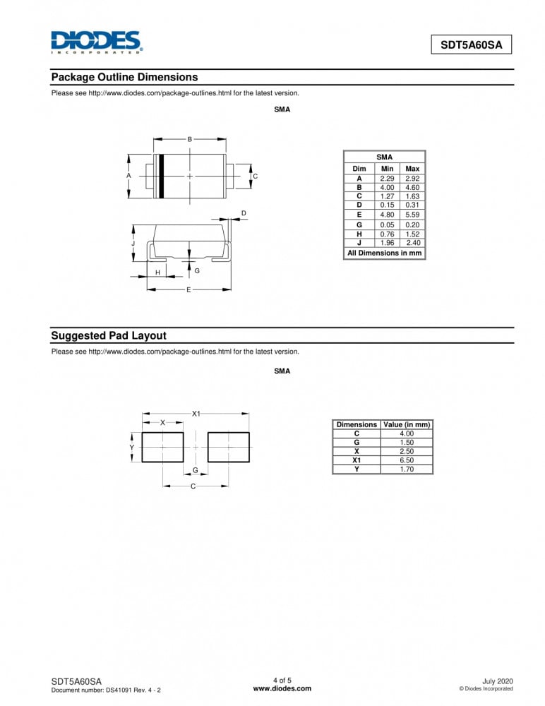 SDT5A60SA-13 datasheet page 4