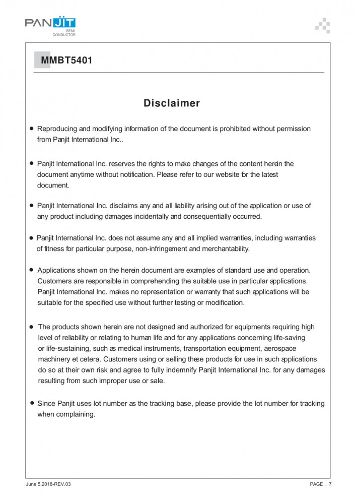 MMBT5401 datasheet page 7
