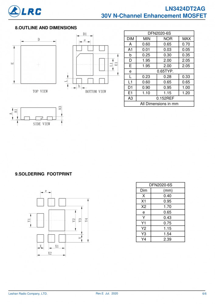LN3424DT2AG datasheet page 6