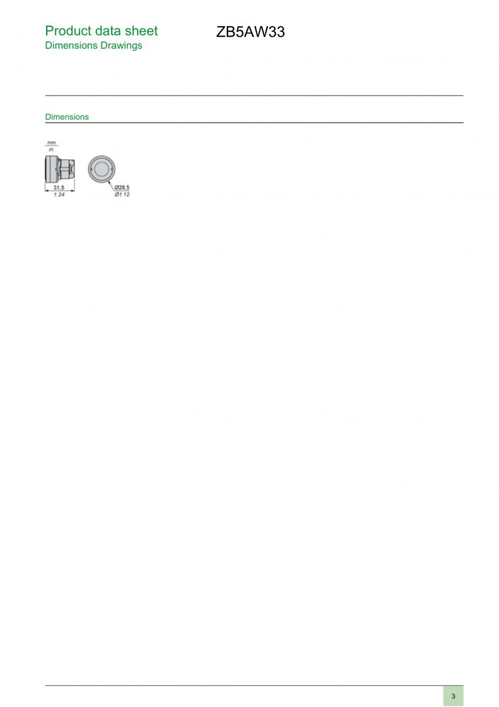 ZB5AW33 technical document page 3
