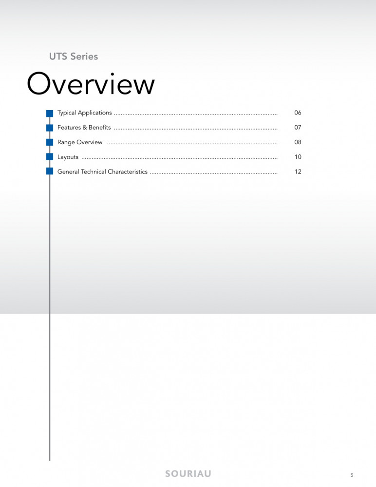 SOURIAU UTS technical document page 5