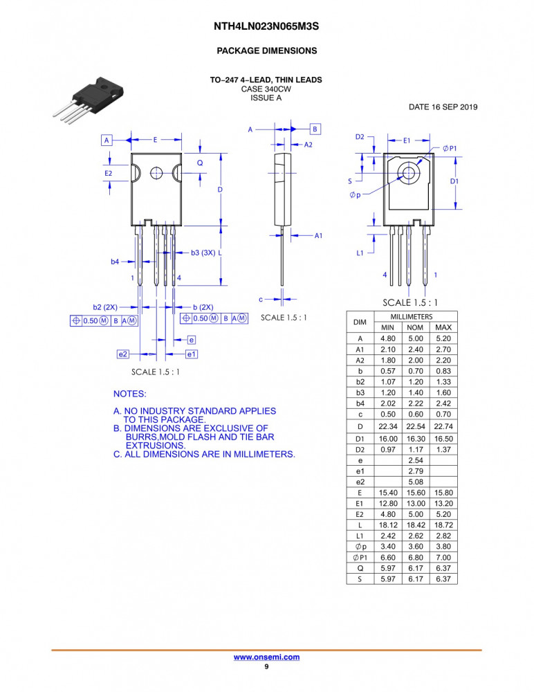 NTH4LN023N065M3S datasheet page 9