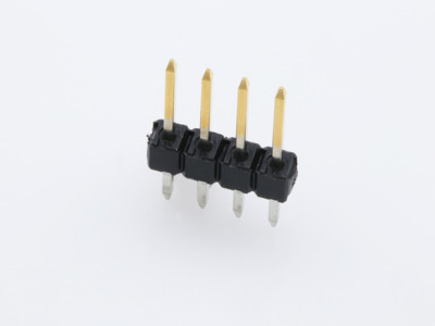 KK 254 Breakaway Header, Vertical, 4 Circuits, 0.38µm Gold (Au) Plating, Mating Pin Length 8.13mm, Bag for sale