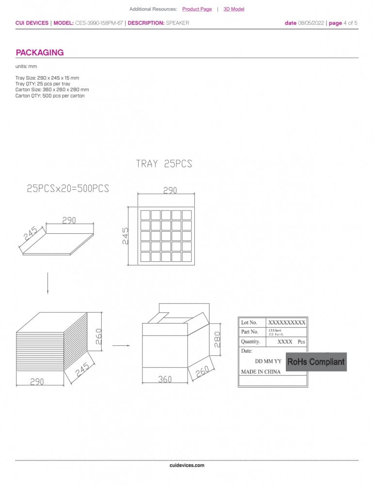 CES-3990-158PM-67 datasheet page 4