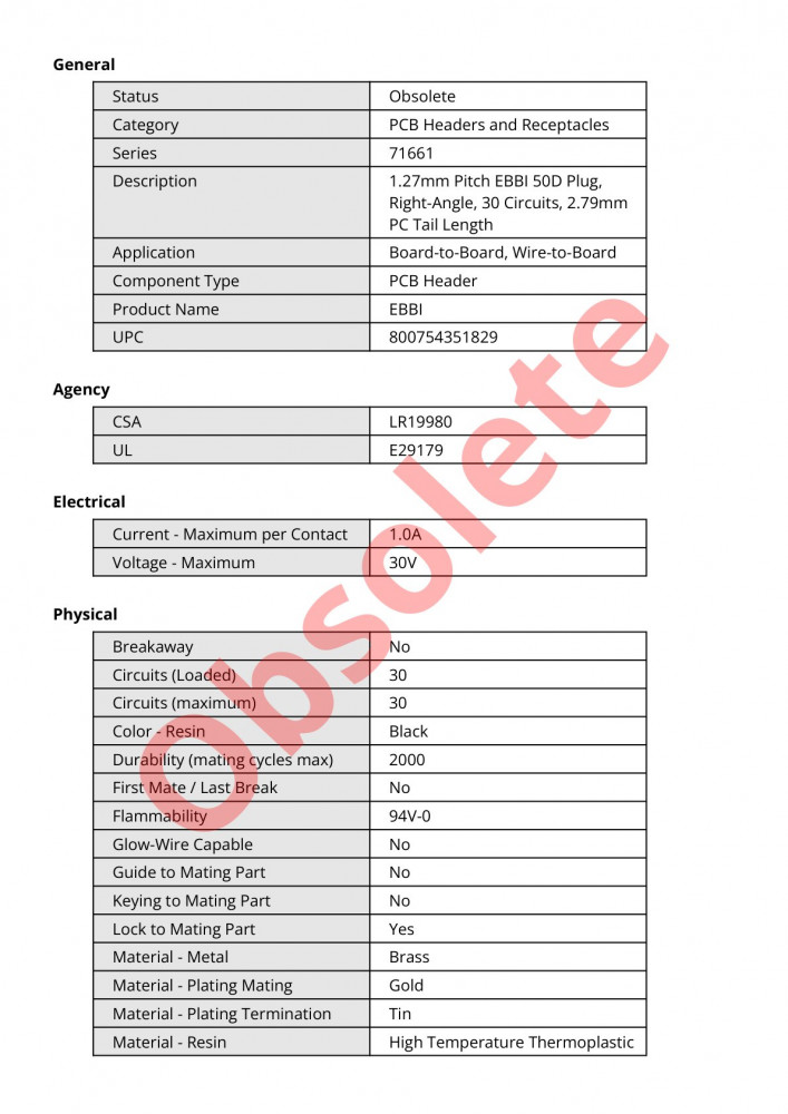 MOLEX 716612030 document image, page 2