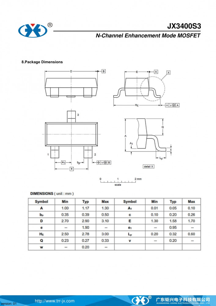 JX3400S3 datasheet page 6