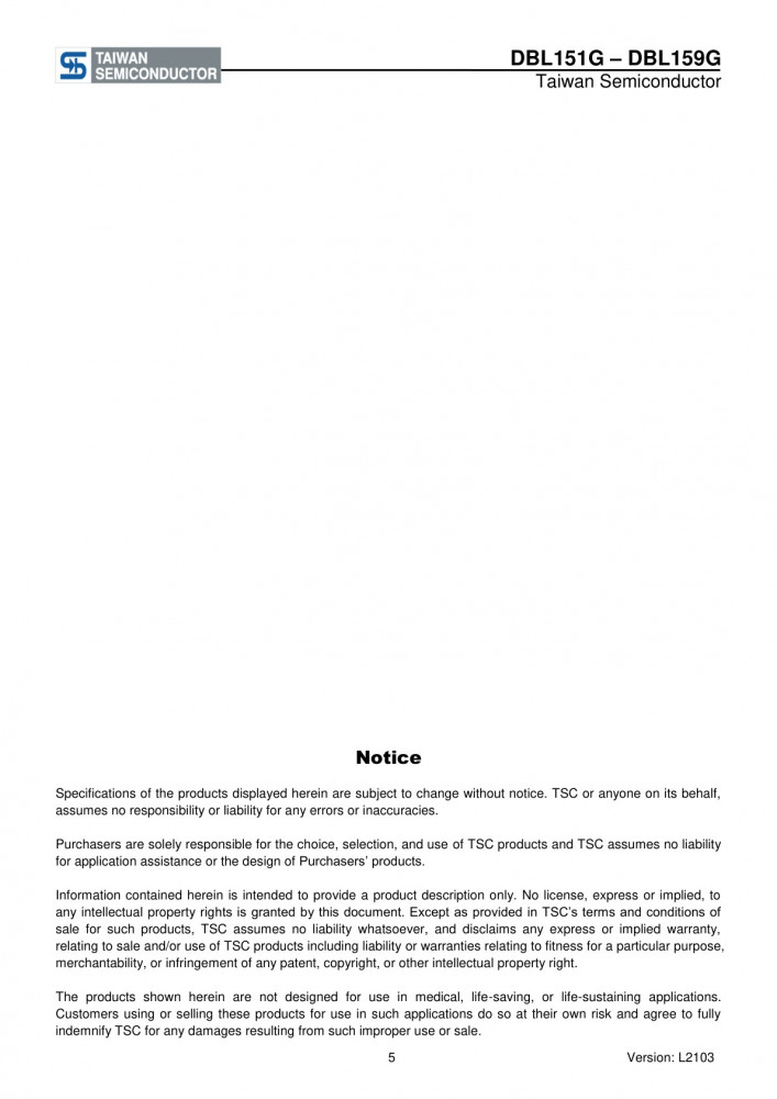 DBL153G datasheet page 5