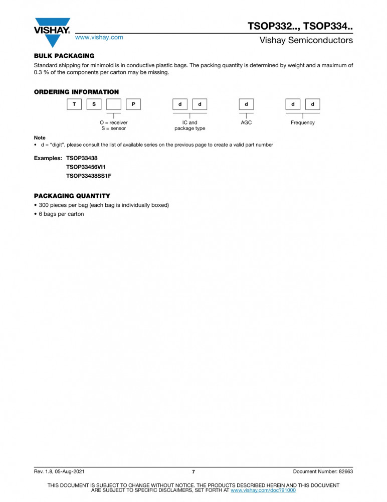 TSOP33236 datasheet page 7