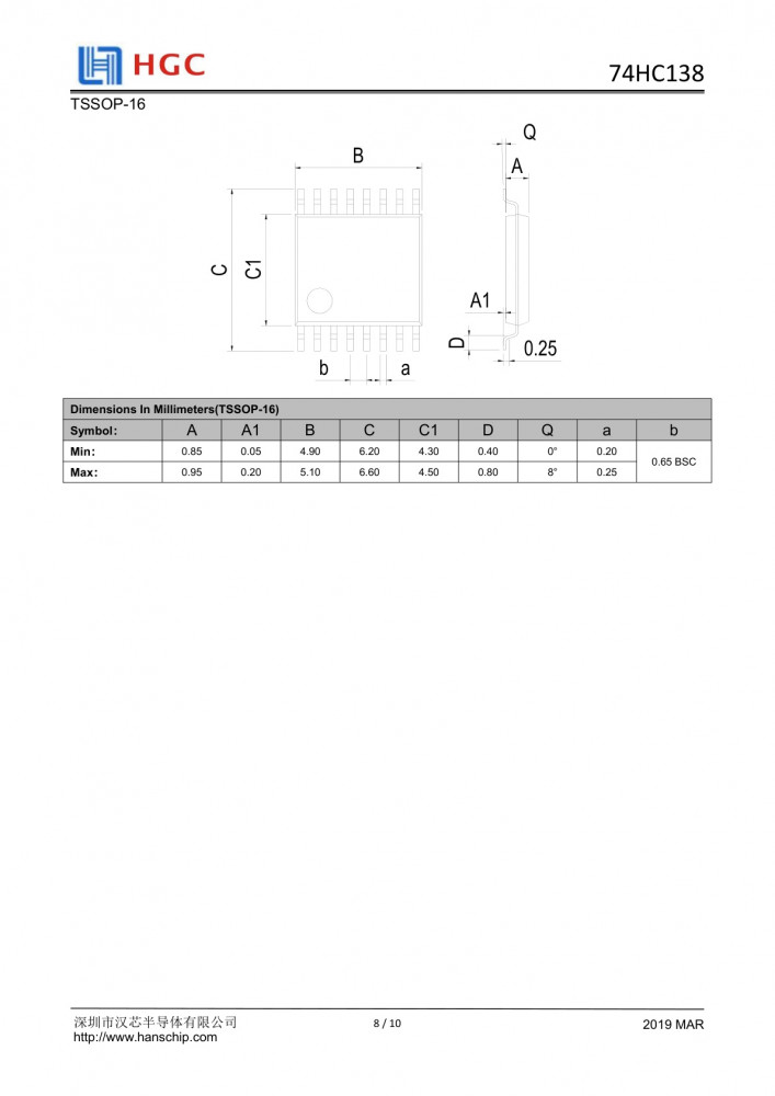 74HC138DRG datasheet page 8