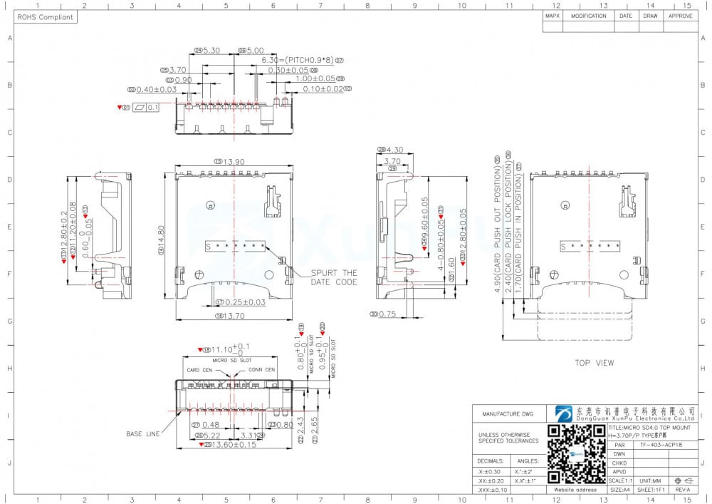 TF-403-ACP18 technical drawing page 1