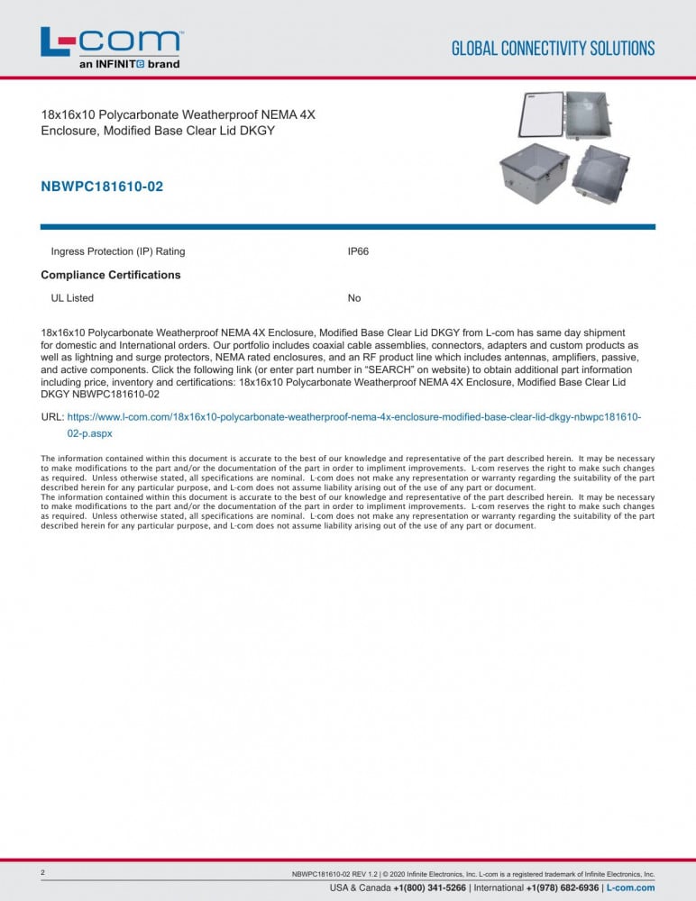 NBWPC181610-02 technical document page 2
