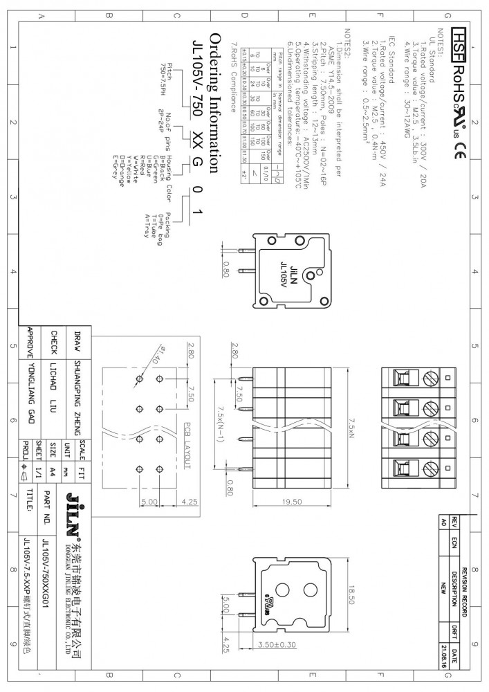 JL105V-75004G01 technical document preview