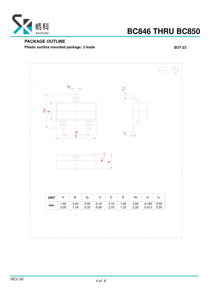 BC850B datasheet page 4