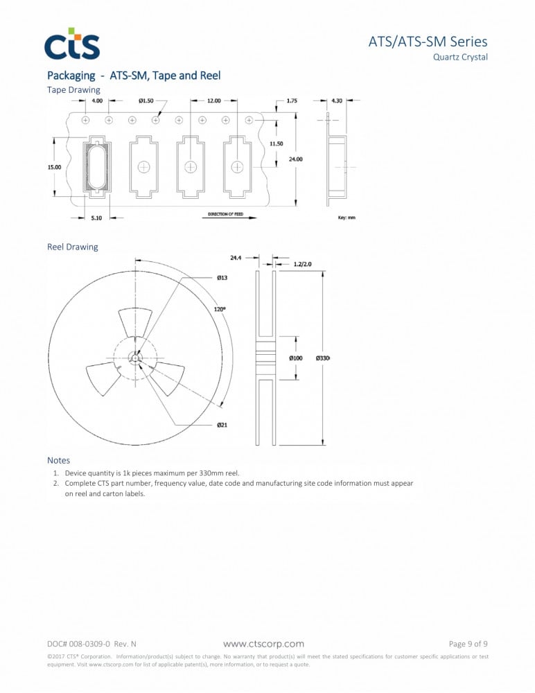CTS ATS series datasheet page 9