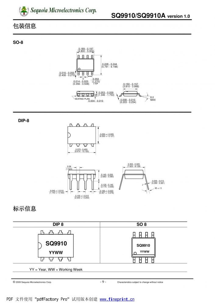 SQ9910AMST datasheet page 9