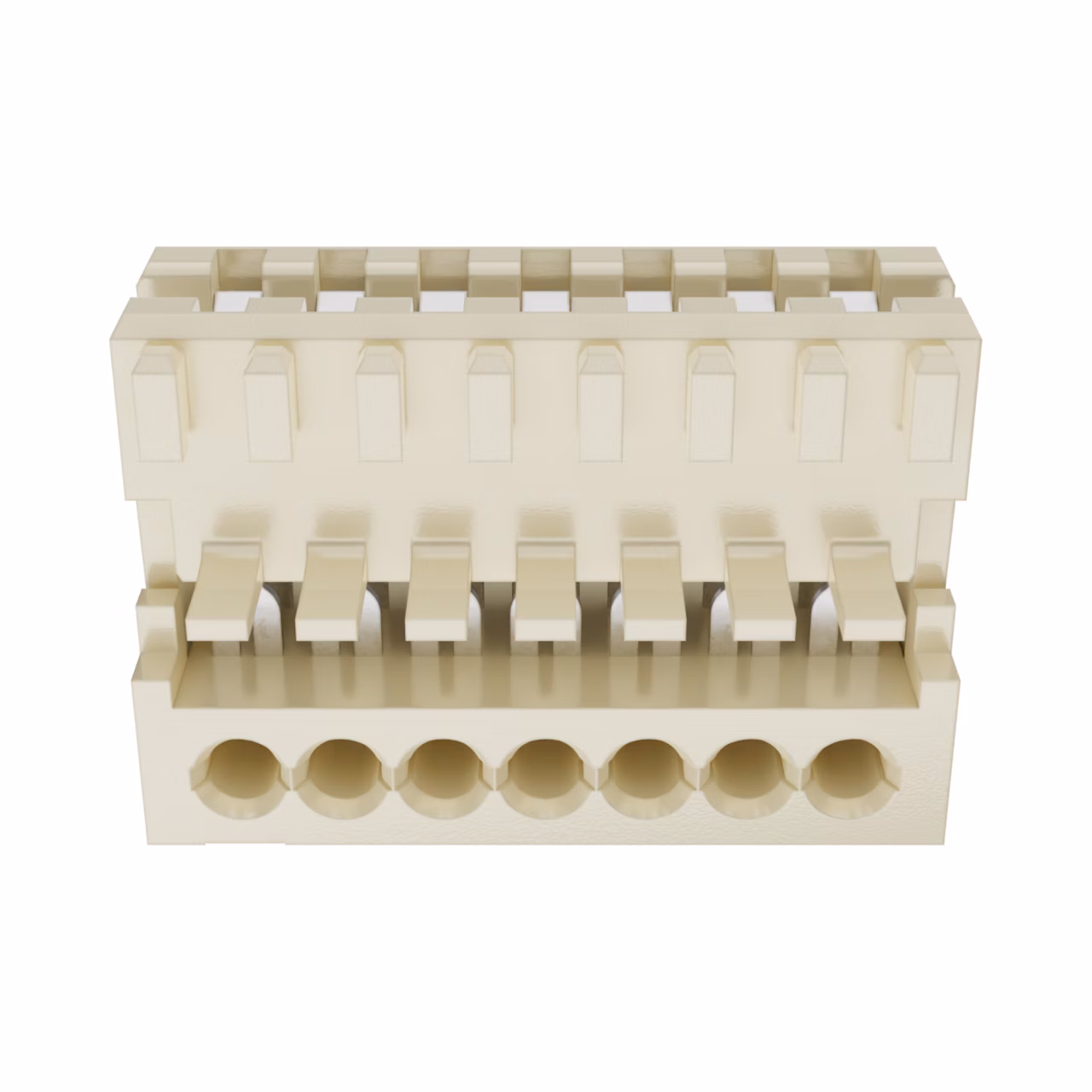 Appli-Mate RAST 2.5 Connector, 2.50mm Pitch, Female, 7 Circuits, Open Endwalls, Silver Plating for sale