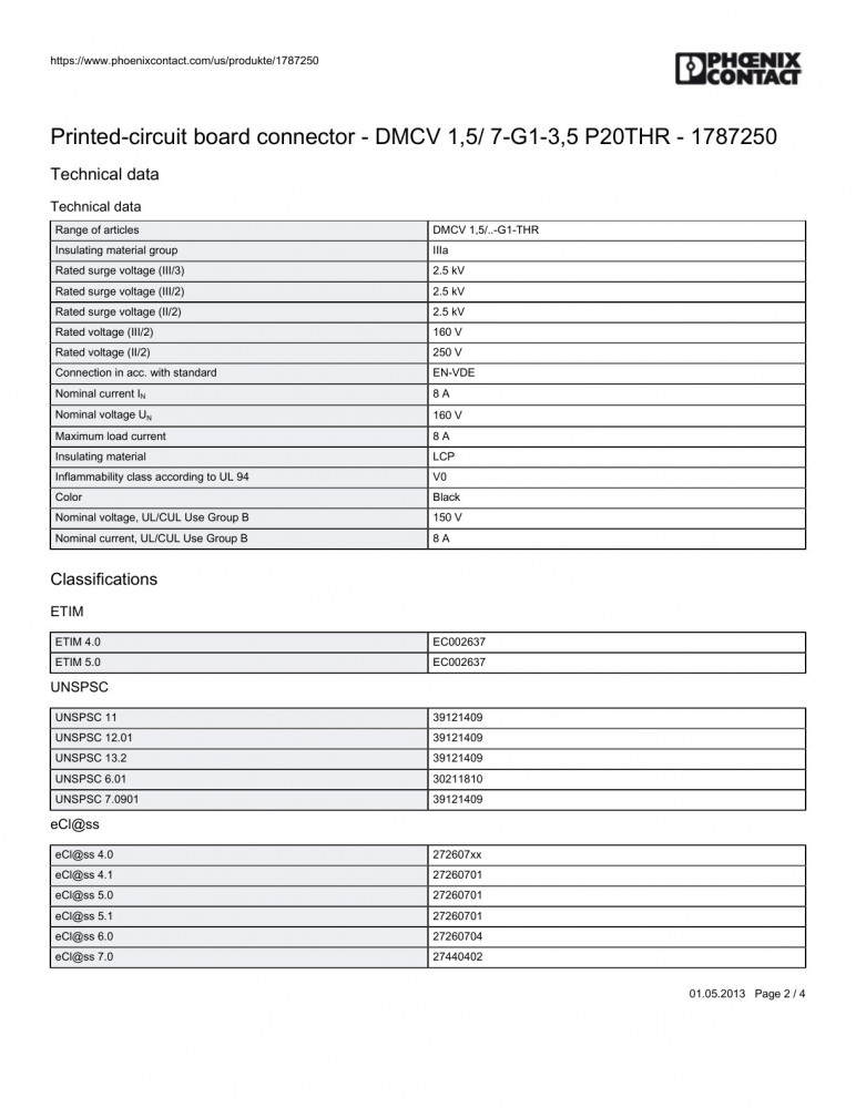 Phoenix Contact 1787250 technical document image 2