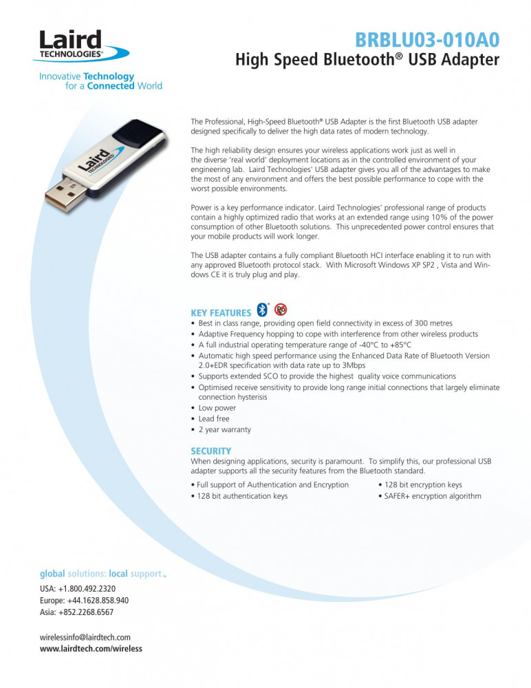 BRBLU03-010A0 product document page 1