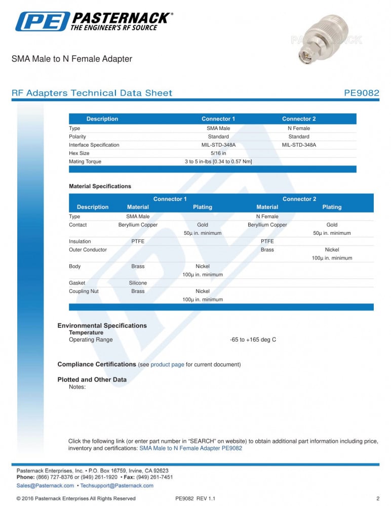 PE9082 technical document page 2