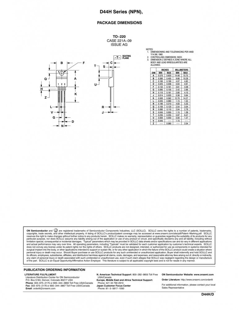 D45H11G datasheet page 5