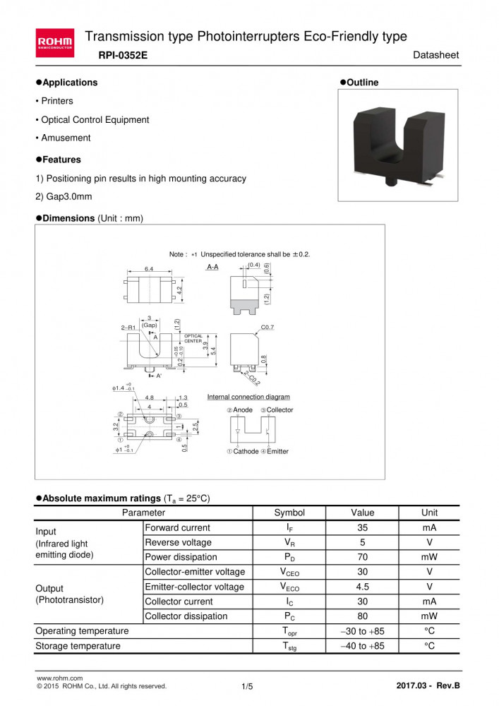 RPI-0352E technical document page 1