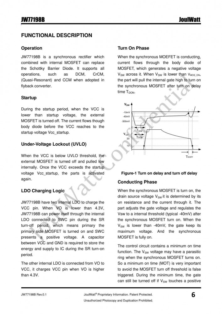 JW77198B datasheet page 6
