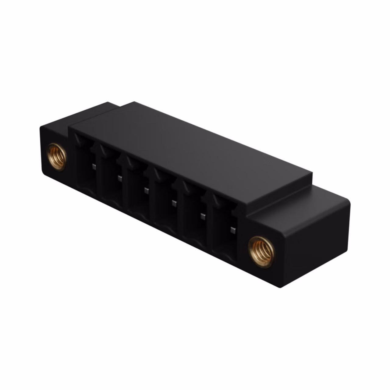 3.81mm Pitch Eurostyle Right-Angle PCB Header, with Threaded Retention Inserts, 6 Circuits for sale