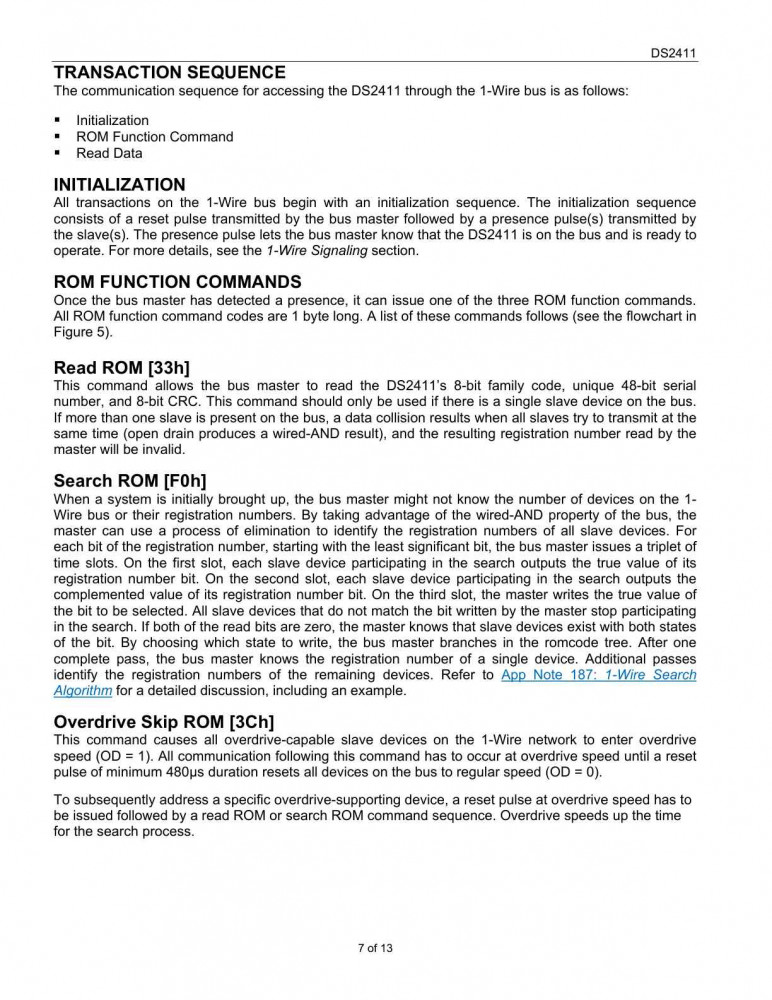 DS2411 datasheet page 7
