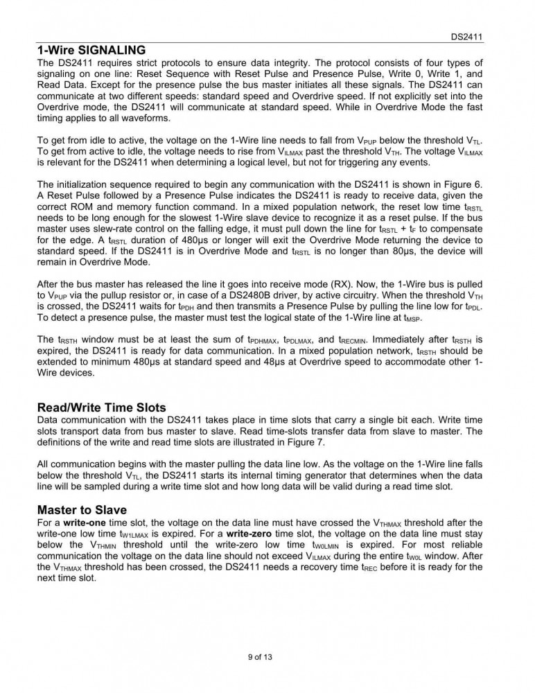 DS2411 datasheet page 9