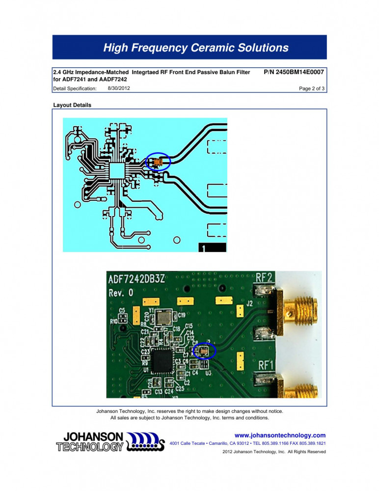 2450BM14E0007T datasheet page 2