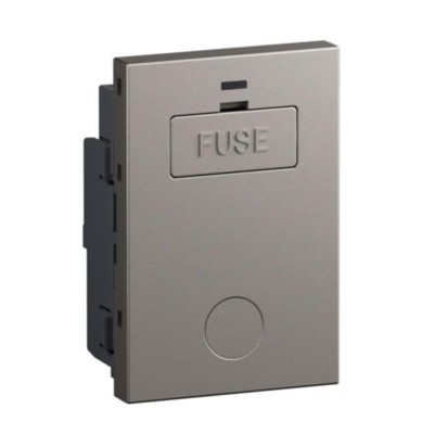 Arteor Advance - 13A unswitched fused connection unit matt titanium - Double pole fused 13A - Flex outlet with cord grip for sale