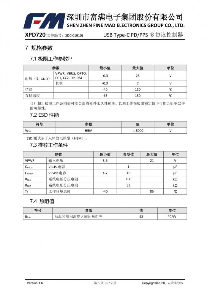 XPD720BP25 datasheet page 5