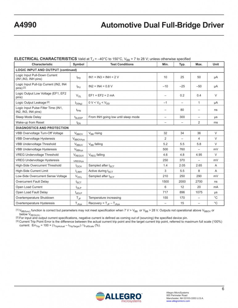 A4990 datasheet page 6