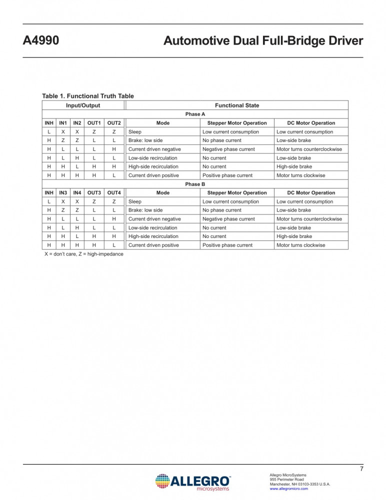 A4990 datasheet page 7