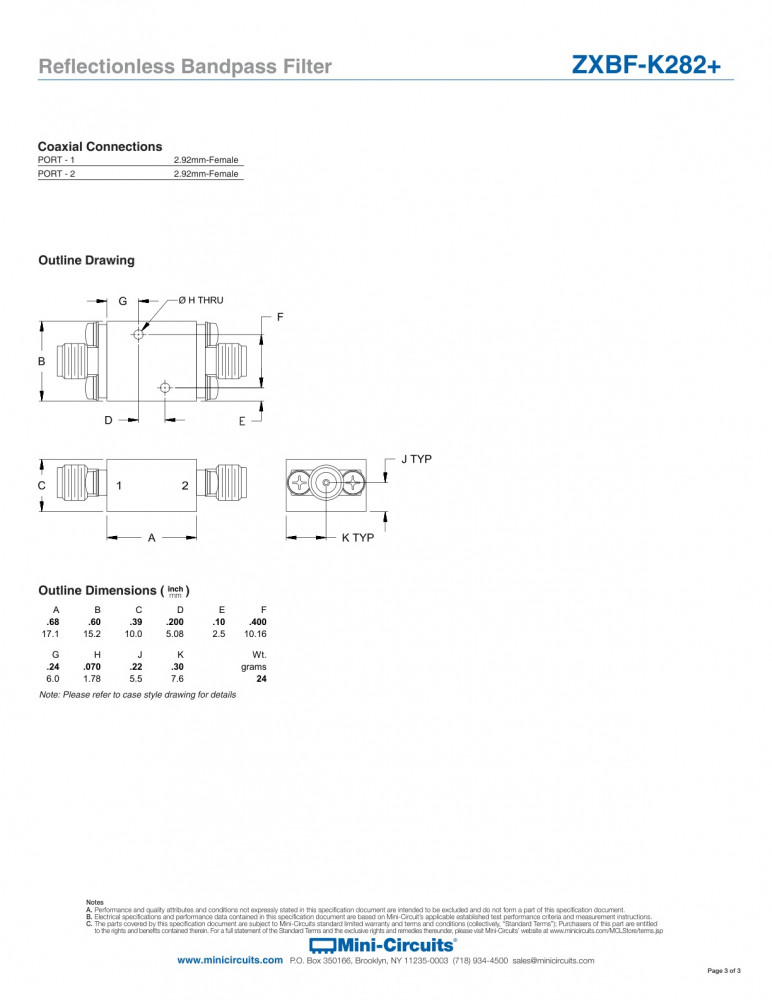ZXBF-K282+ technical document page 3