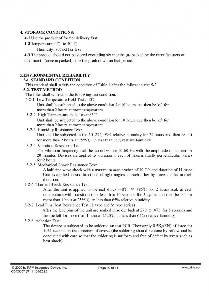 CDR3007 technical document page 10