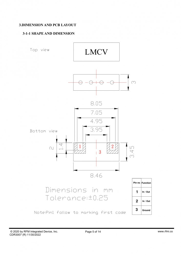 CDR3007 technical document page 5