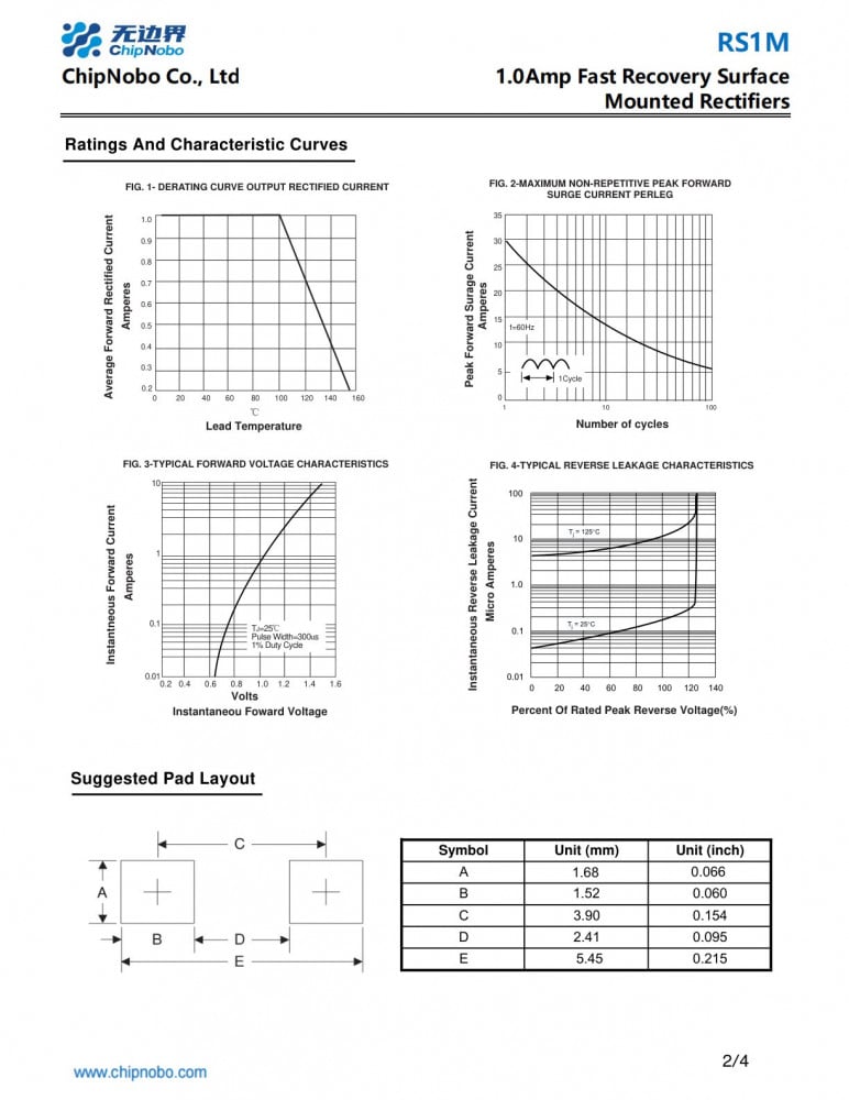 RS1M datasheet page 2