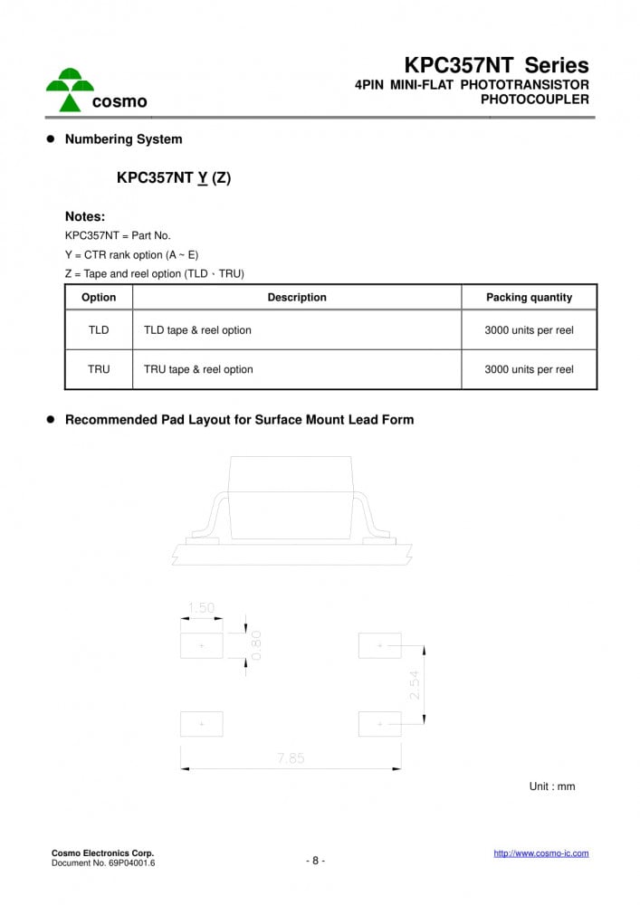 KPC357NT0C datasheet page 8