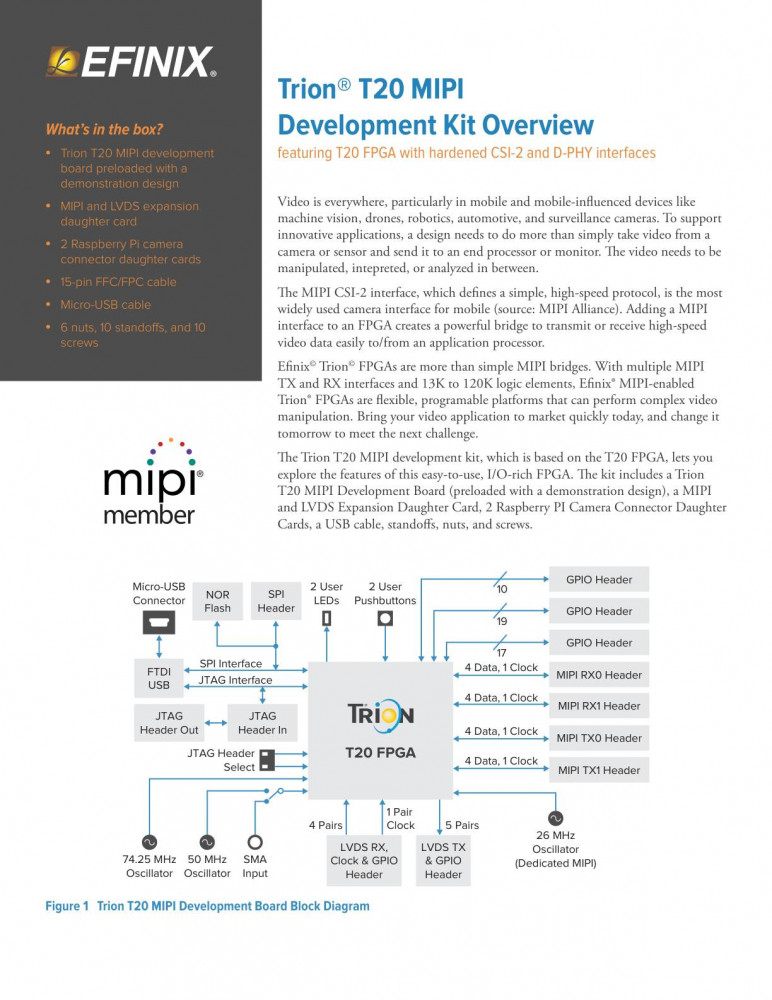 T20MIPI-DK technical document page 1