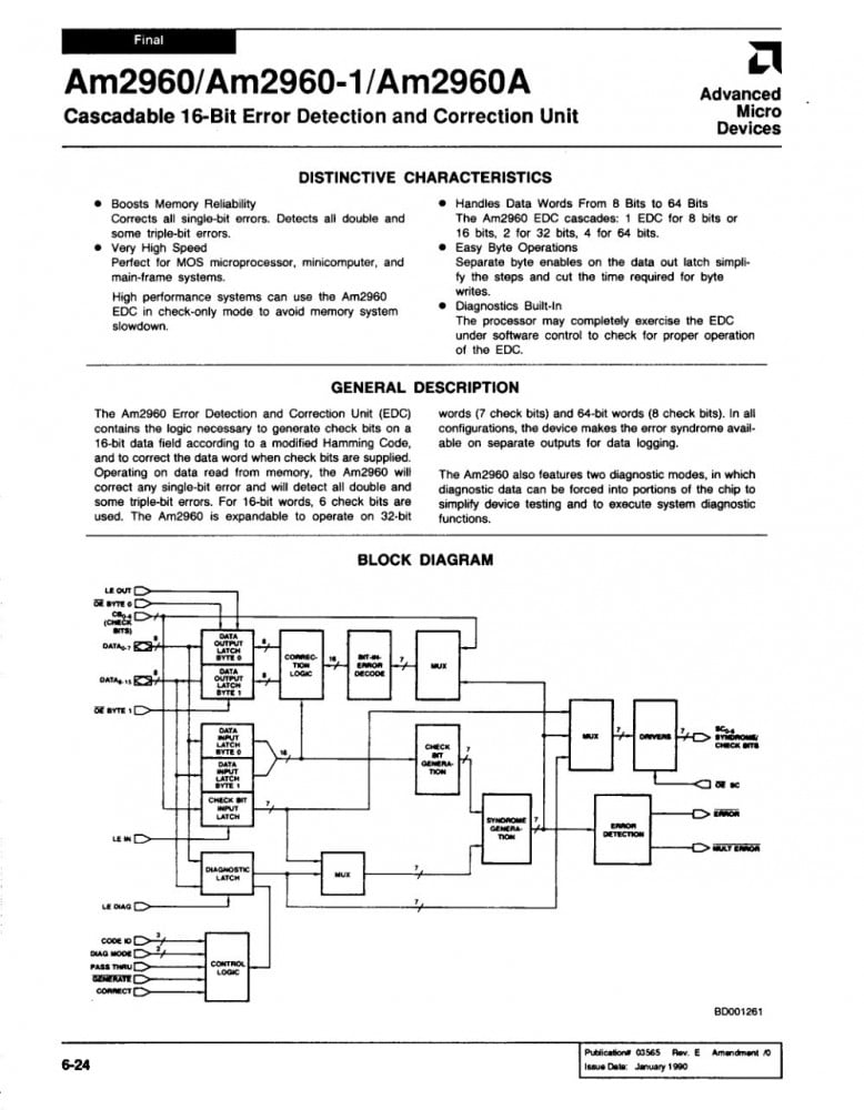 AM2960 technical document page 1