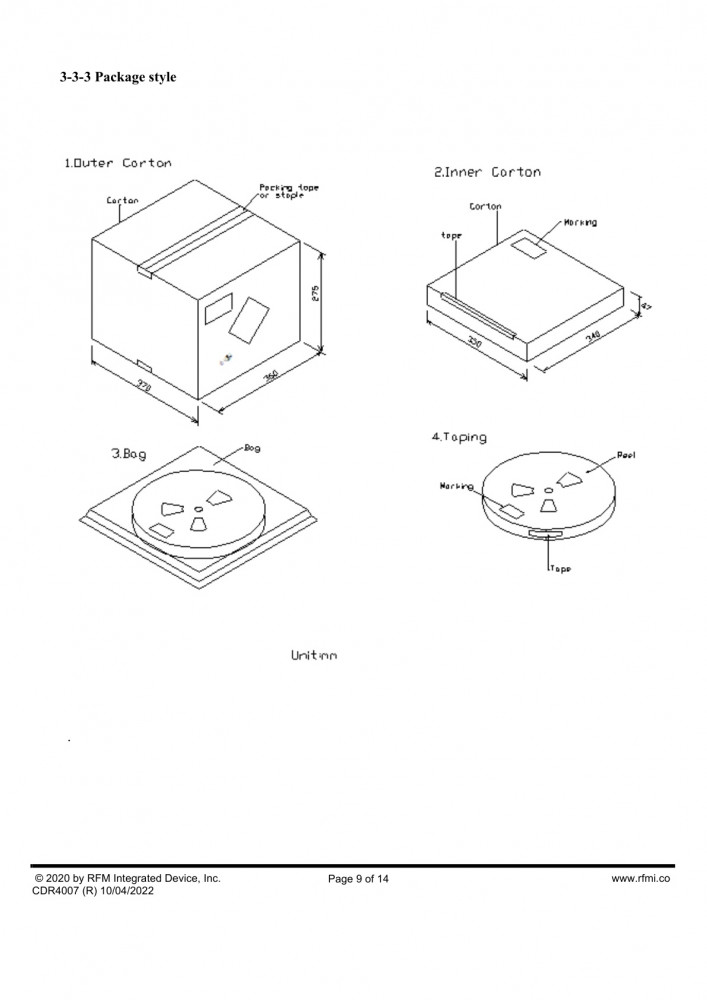 CDR4007 specification page 9