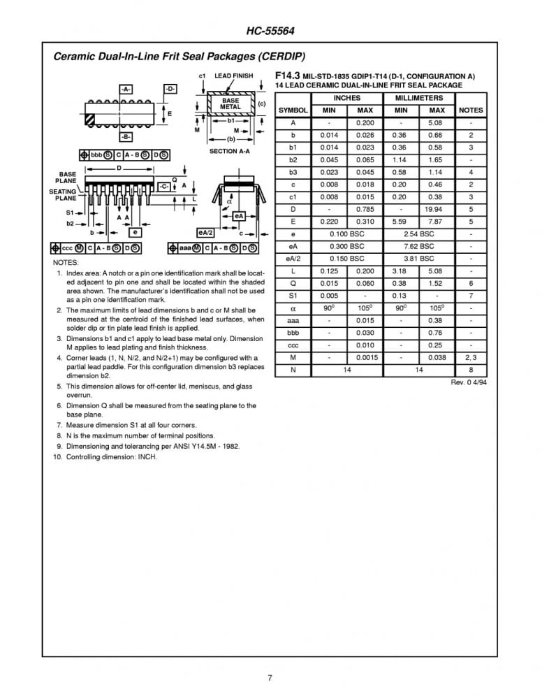 HC-55564 datasheet page 8