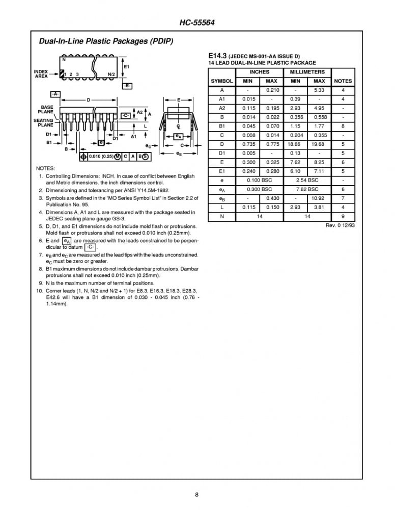 HC-55564 datasheet page 9
