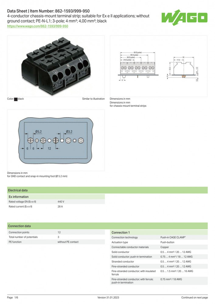 862-1593/999-950 technical document page 1