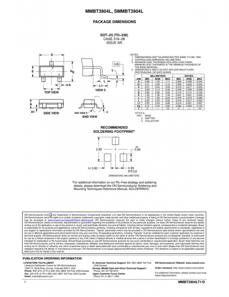 MMBT3904LT1G datasheet page 7