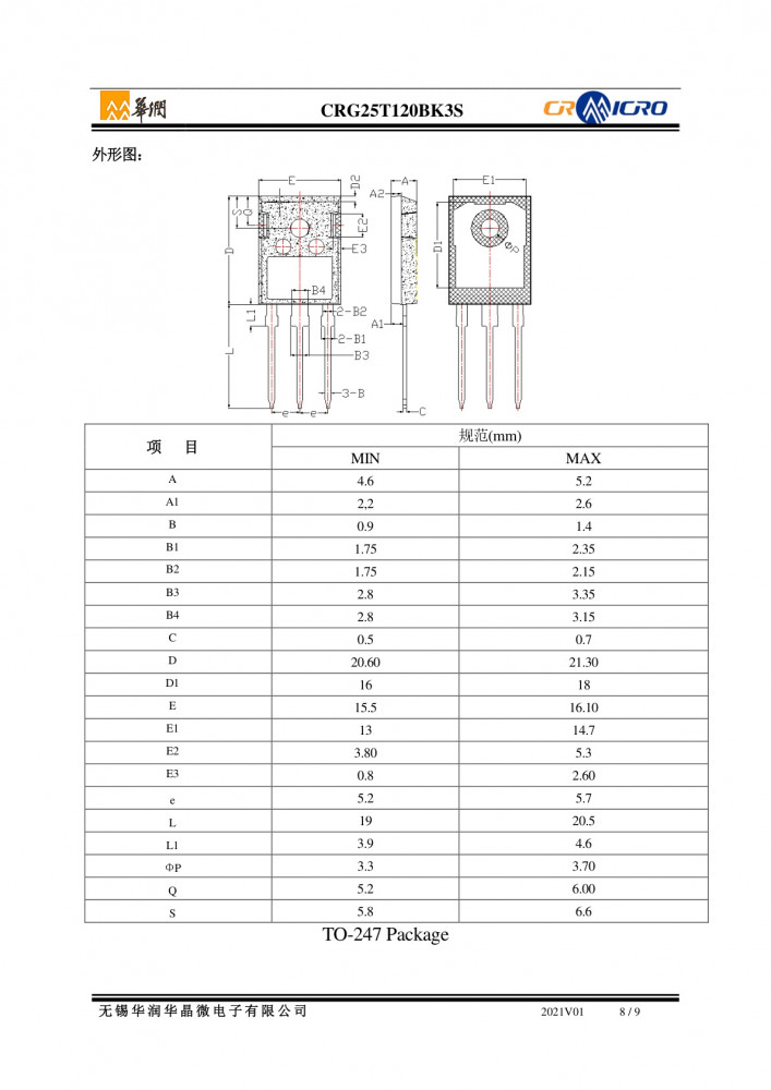 CRG25T120BK3S datasheet page 8