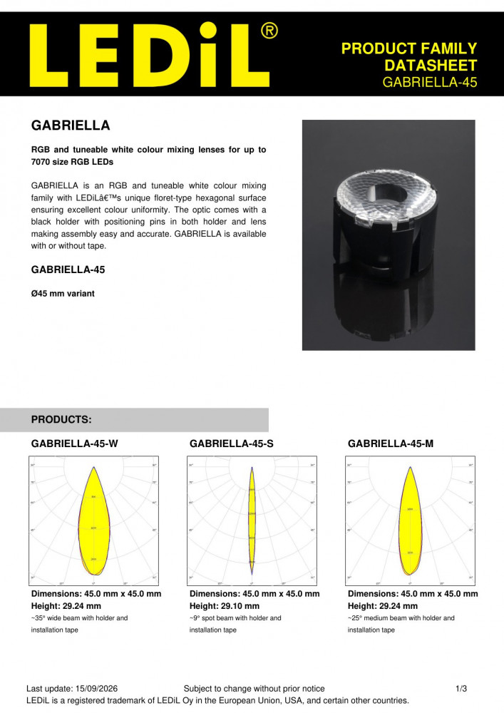 GABRIELLA-45-M technical documentation, page 1