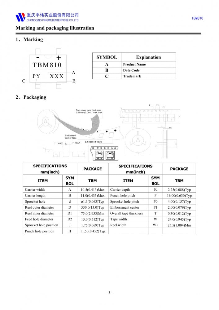 TBM810 datasheet page 3